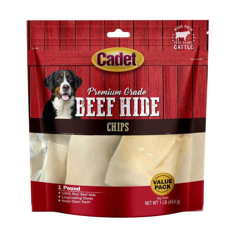 Cadet Premium Grade Beef Hide Chips for dogs | Cadet Pet