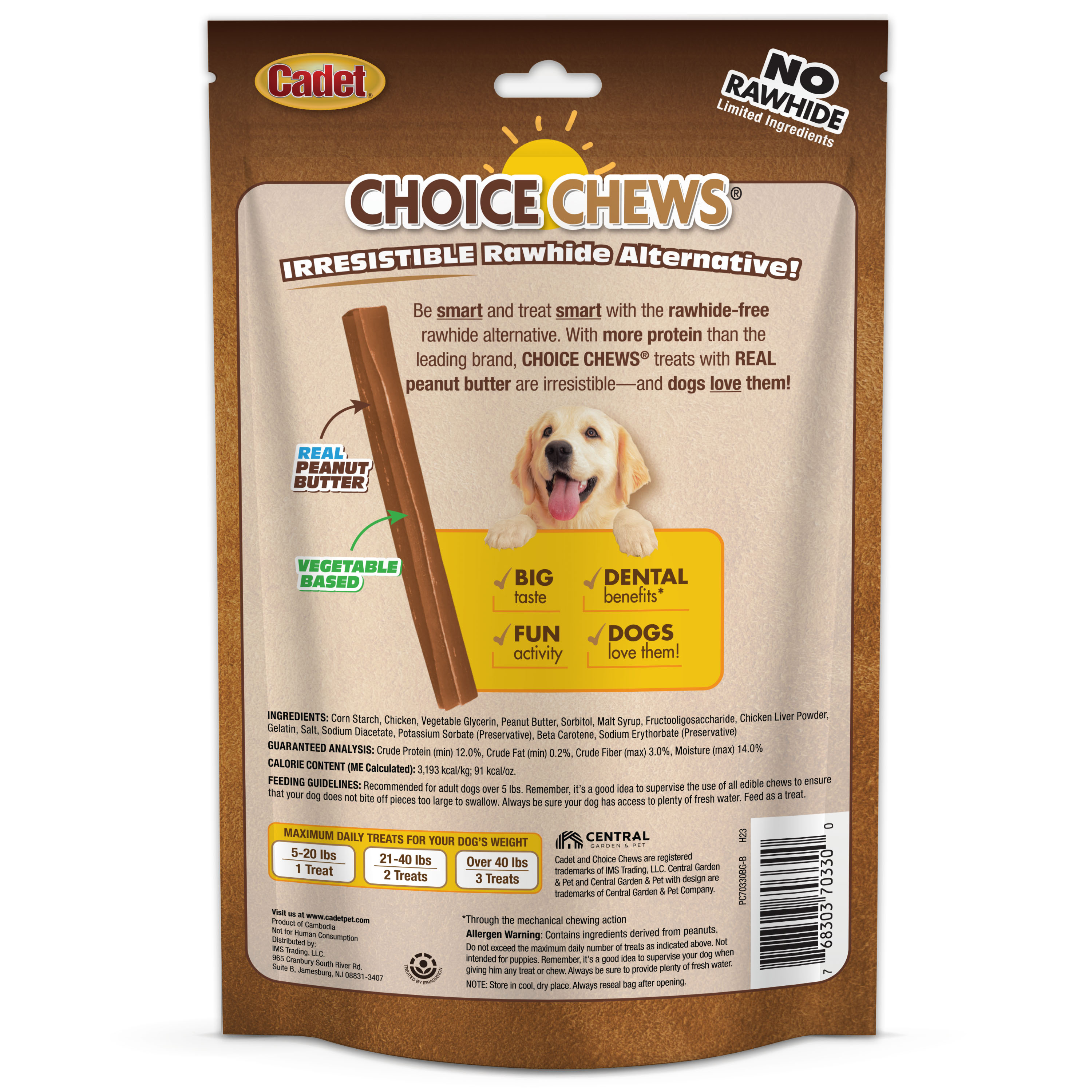 Choice Chews No Rawhide Dog Chew Rolls | Cadet Pet